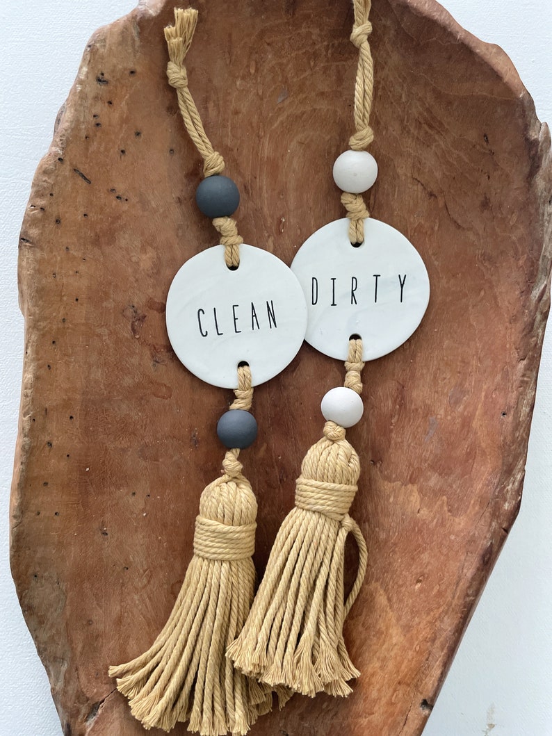 Circle Edition Wash Dry Clean Dirty Sign for Washer | Etsy