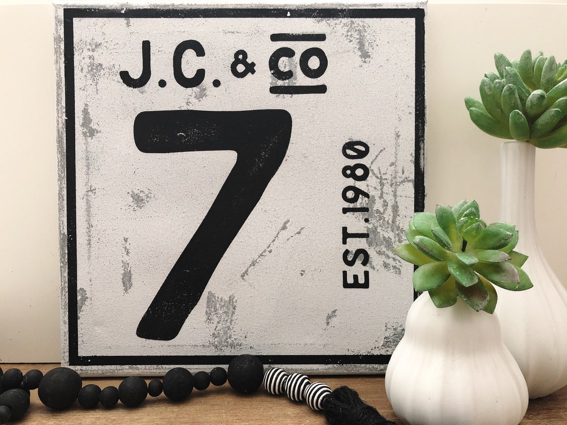 Custom Family Sign Farmhouse Decor Rustic Decor Modern | Etsy