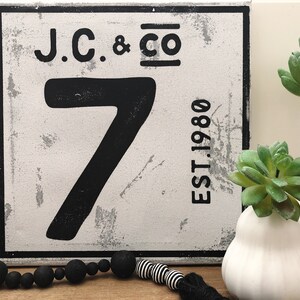 Custom Family Sign | Farmhouse Decor | Rustic Decor | Modern Vintage ...