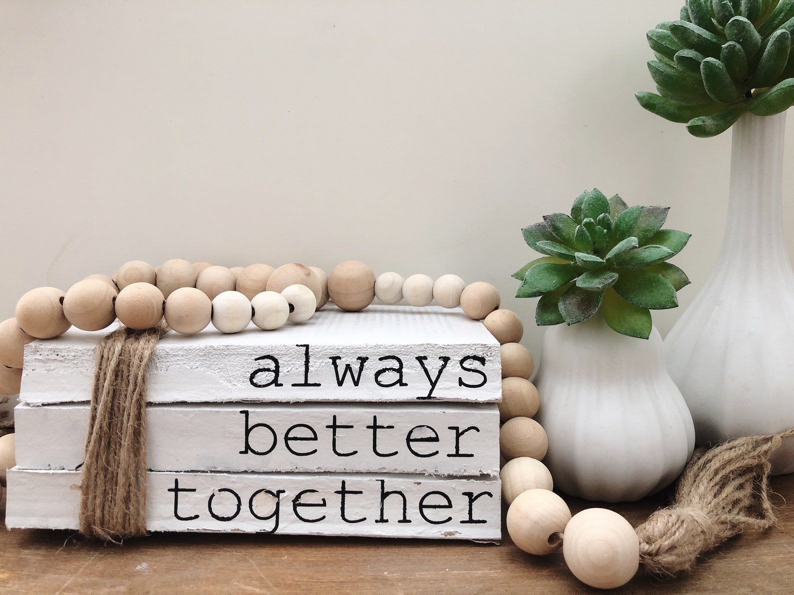 Stacked Books Book Art Stamped Book Stack Custom Books - Etsy