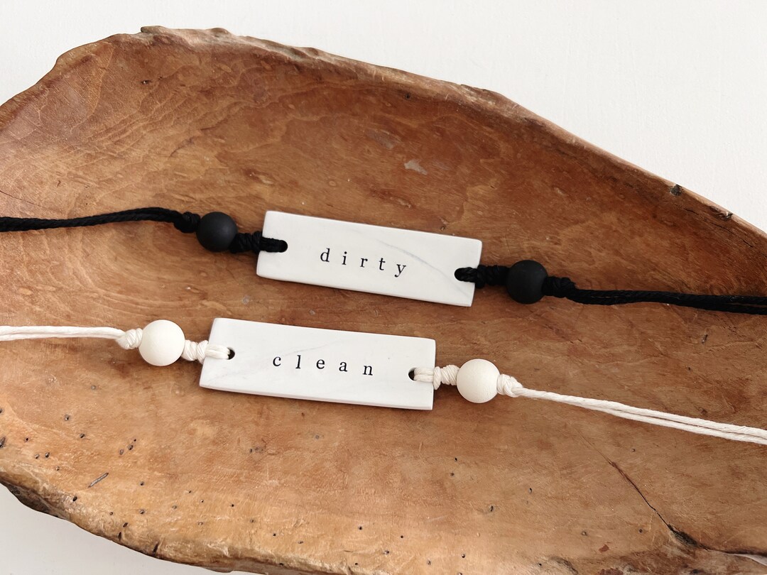 Custom Wash + Dry + Clean + Dirty Sign for Baskets | Baskets Label Clay ...