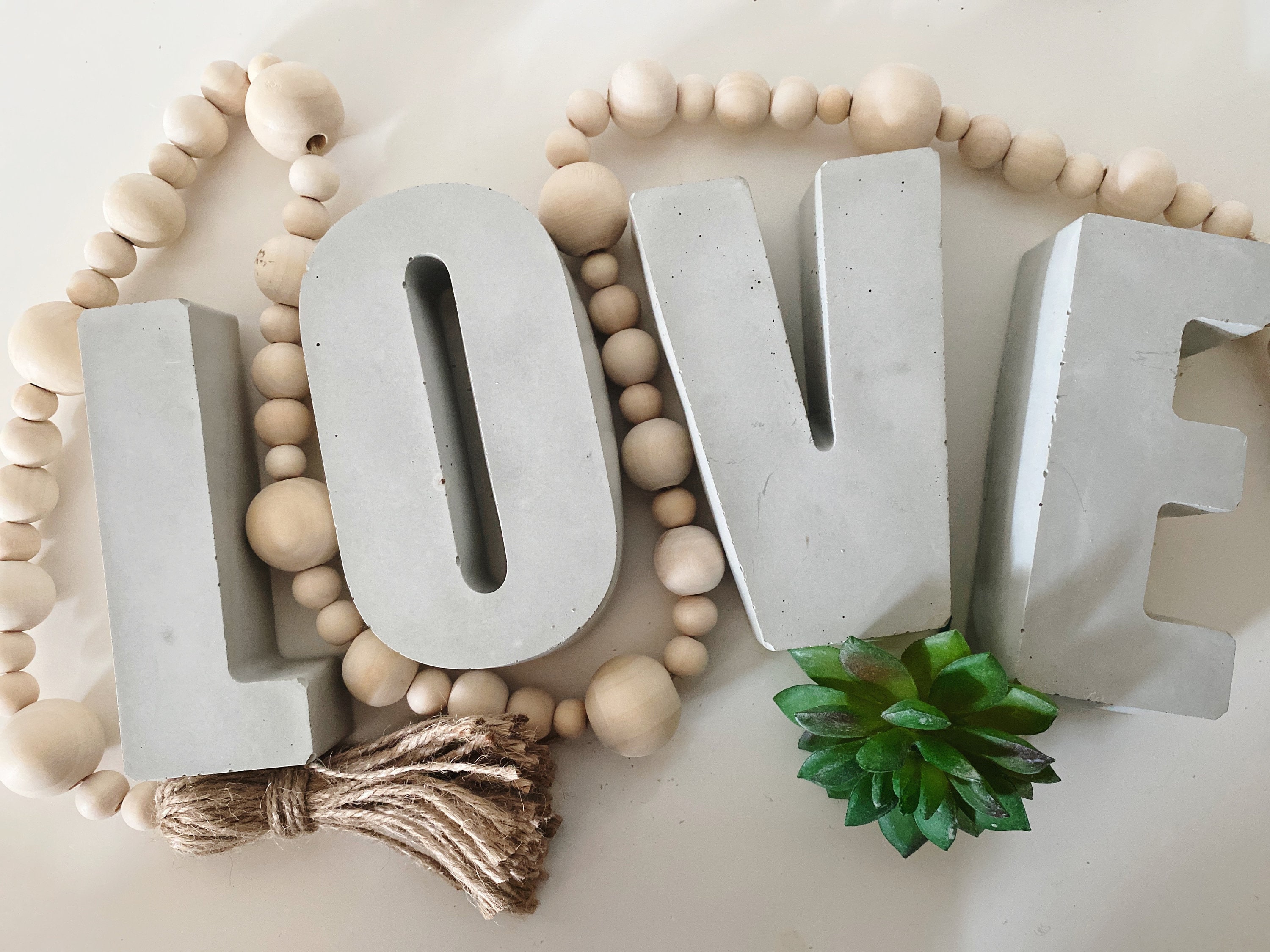 Large Cement Letters Big Concrete Initials Cement Alphabet - Etsy