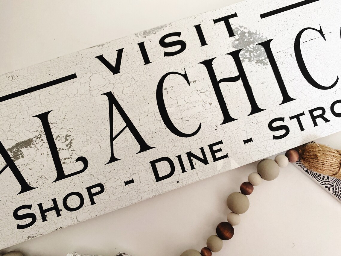 Custom City Hometown Wood Sign Farmhouse Decor Rustic - Etsy