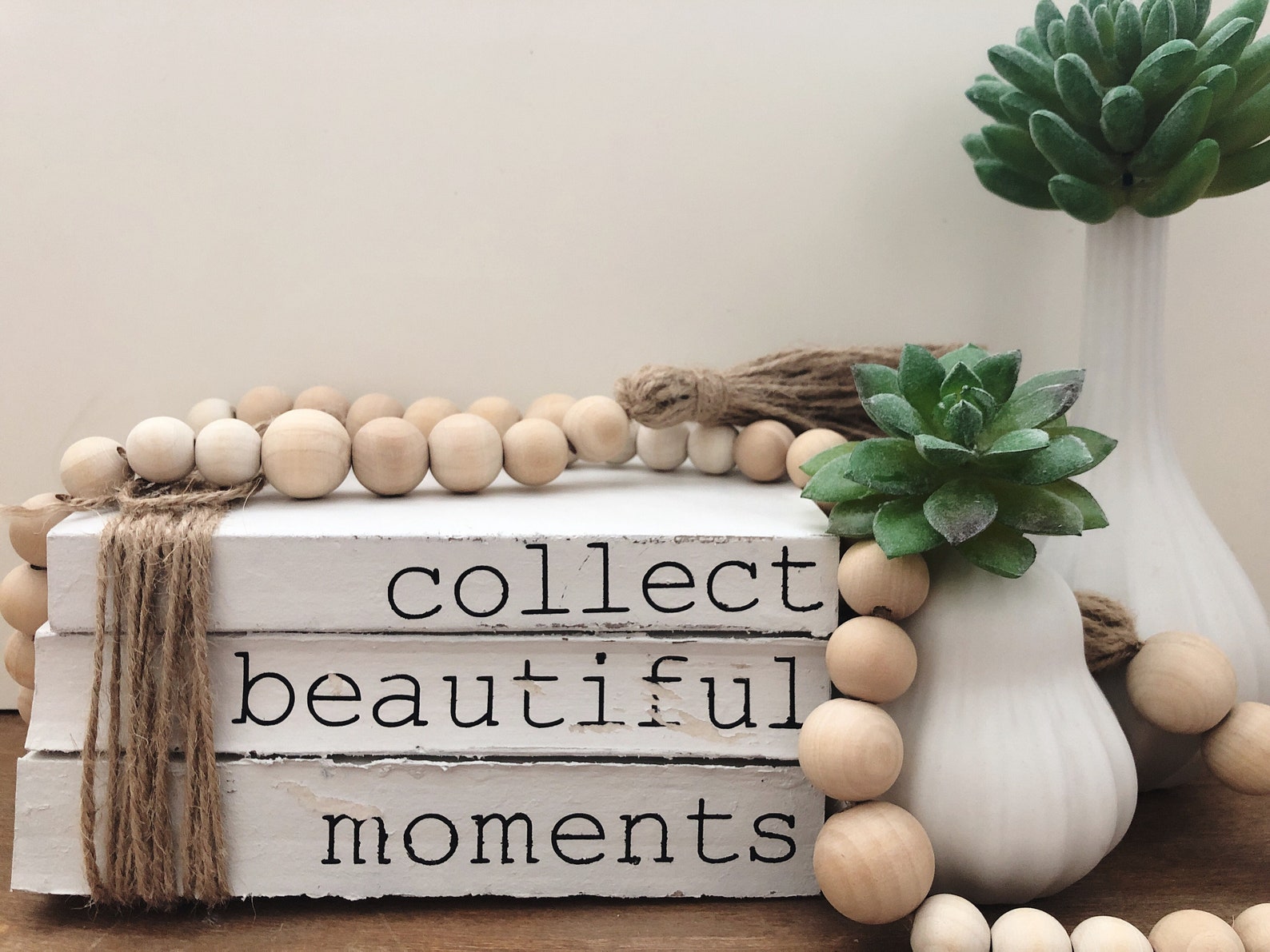 Stacked Books Book Art Stamped Book Stack Custom Books - Etsy