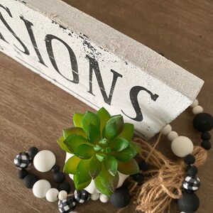 Custom Provisions Wood Plank Sign | Farmhouse Rustic Modern Vintage ...