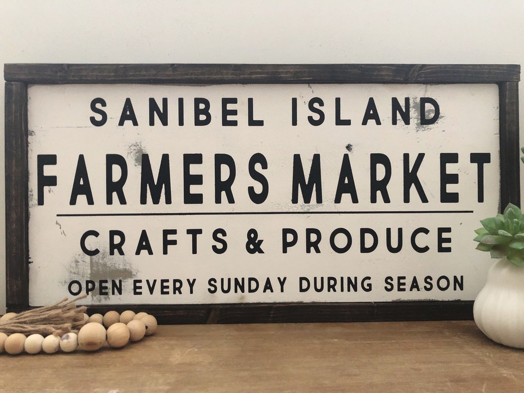 Custom Location City Farmers Market Modern Farmhouse Sign - Etsy