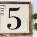 Custom Family Number Sign Gallery Wall Personalized Names Sign Framed ...