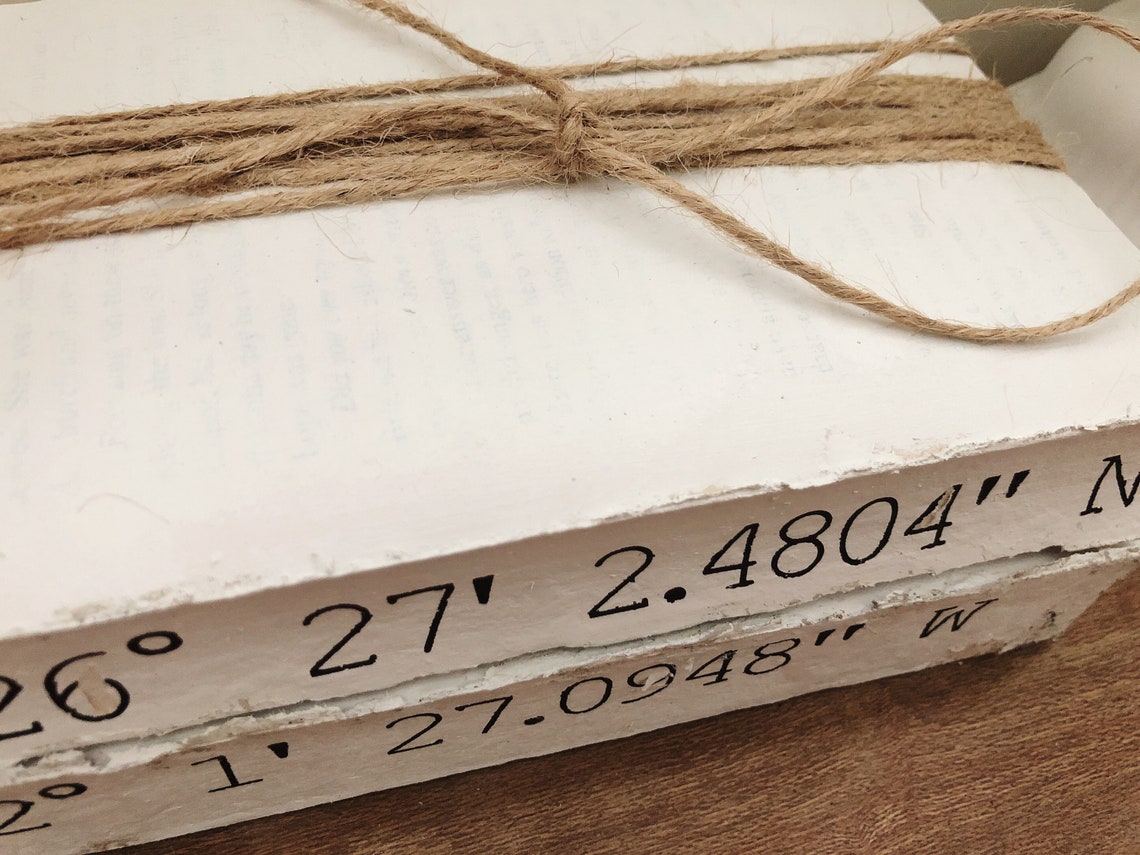 Personalized Book Stack | Stacked Book Set | Stamped Books | Rustic ...