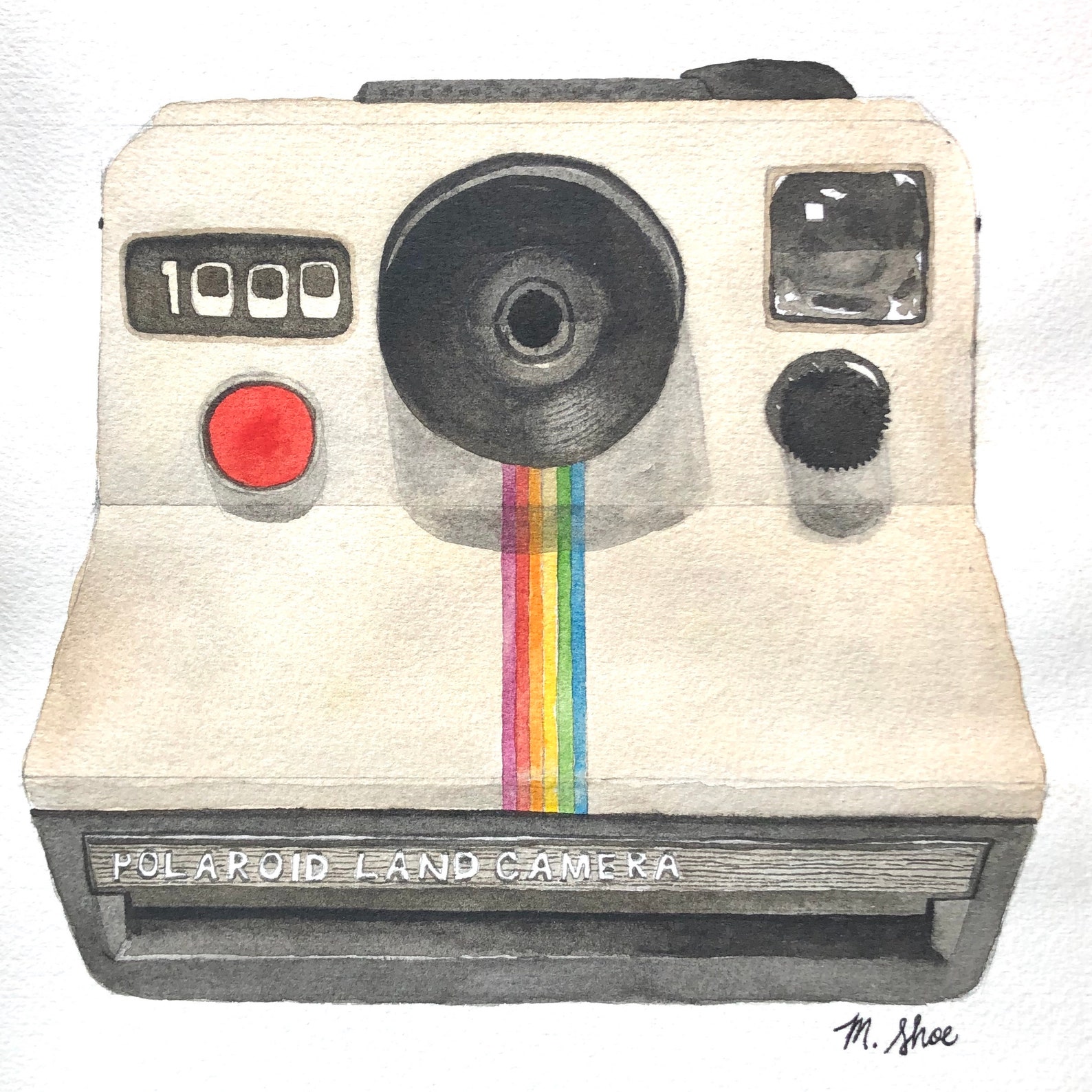 Polaroid Watercolor Print, Polaroid, Art Print, Wall Art, Wall Decor - Etsy
