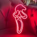 Scream Neon Sign, Ghost Neon Sign Bedroom, Scream Light Decor ...
