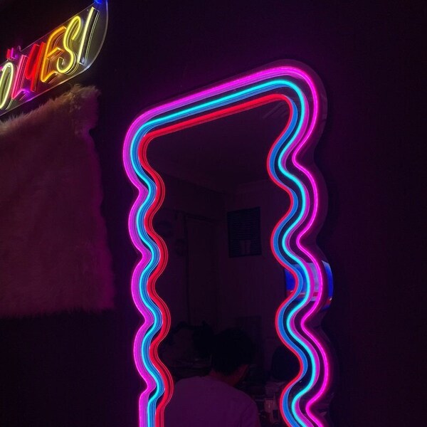 Neon Mirror - Etsy