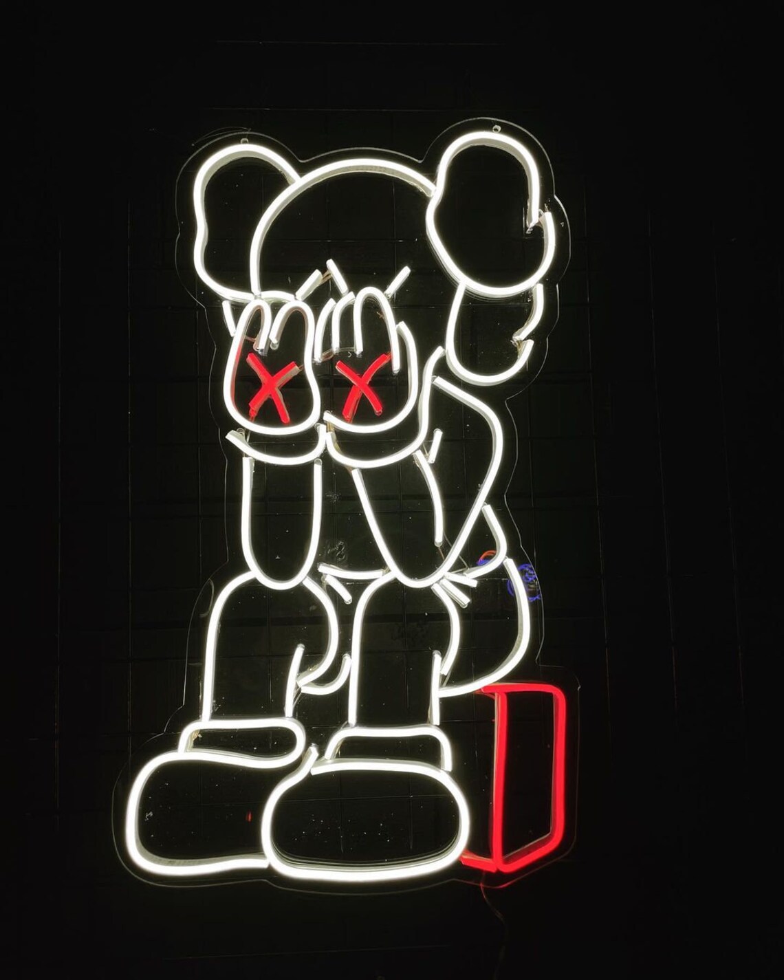 Kaws Companion Neon Sign, Kaws Companion Neon Sign Bedroom, Kaws ...