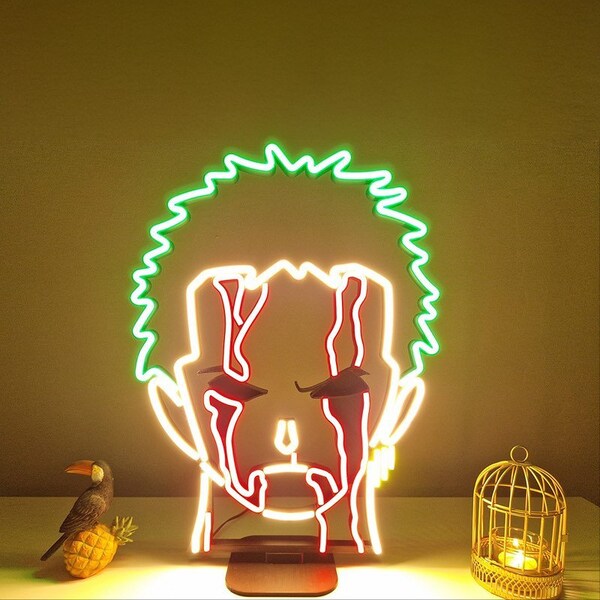 Zoro One Piece Neon Sign - Etsy