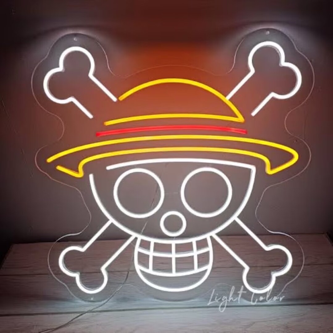 Skull Neon Sign, Pirate Neon Sign Bedroom, Skull Personalized Led Neon ...