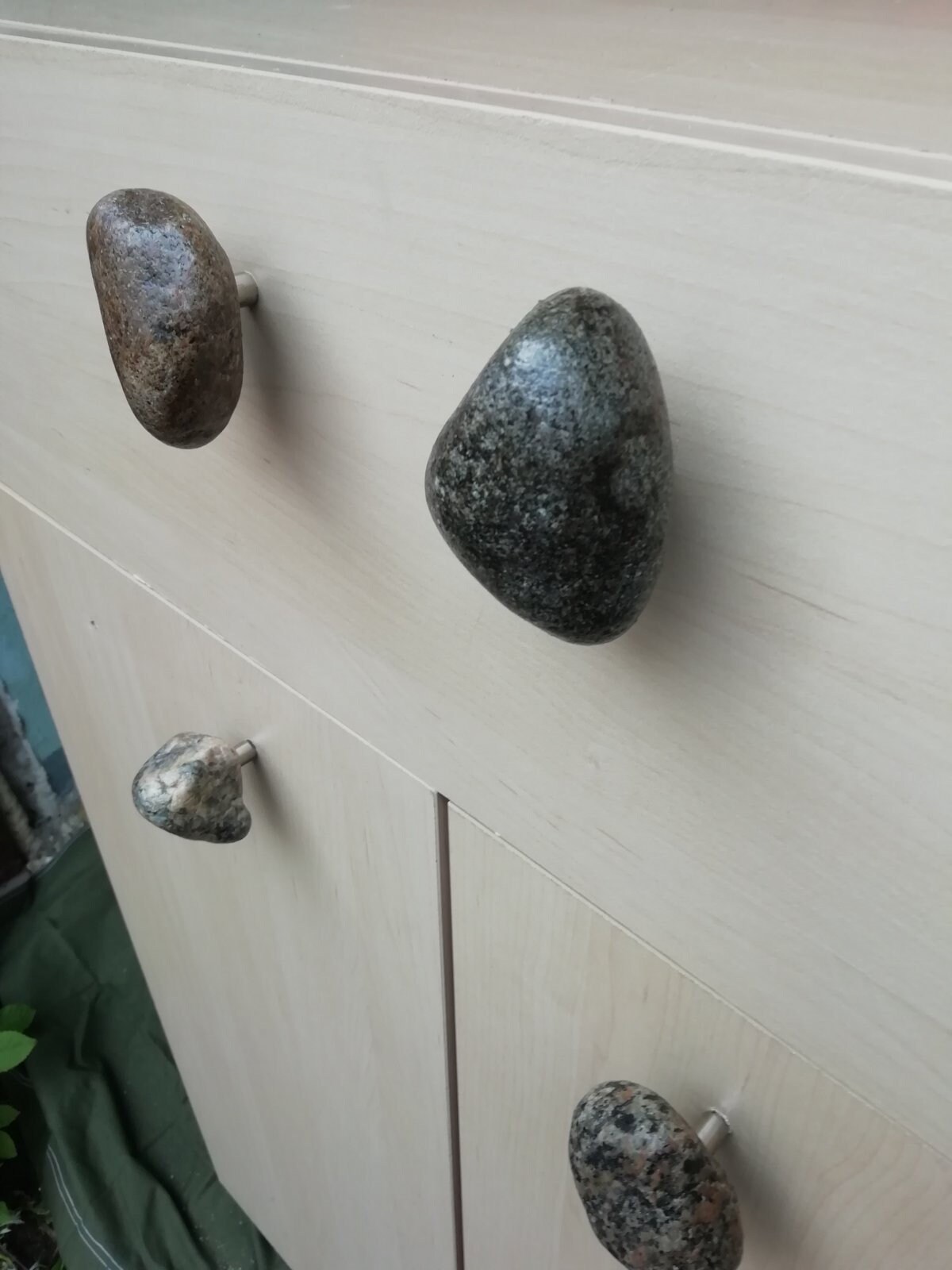 Rock Knobs Made in ESTONIA Black Basalt and Granite Stone - Etsy UK