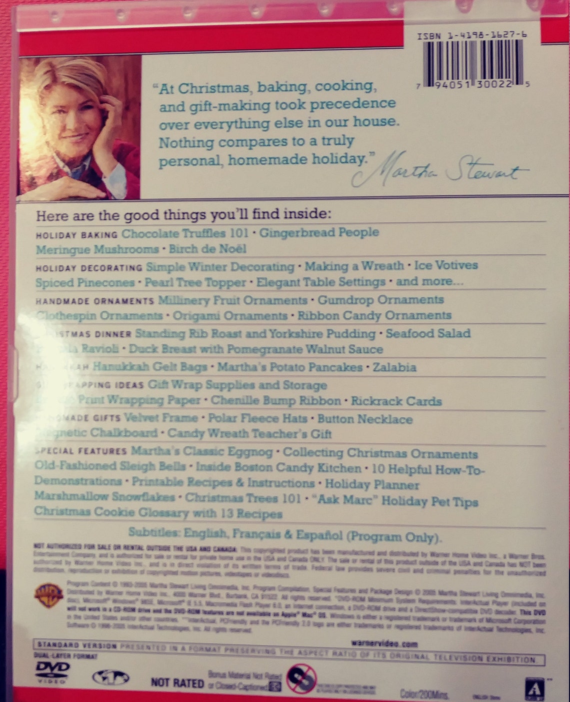 Martha Stewart Living DVD homemade Holidays - Etsy
