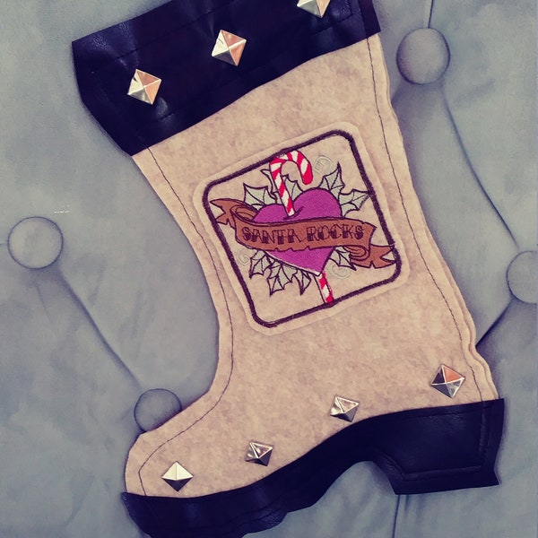 Punk Rock Stocking - Etsy