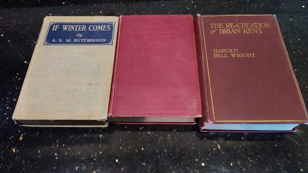 Collection of Three Rare Books: "the Re-creation of Brian Kent" 1919 HC ...