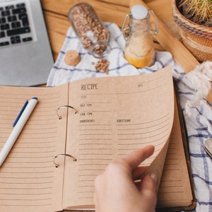 Custom Recipe Journal, Gift for Mom Recipe Book, Chef Personalized ...