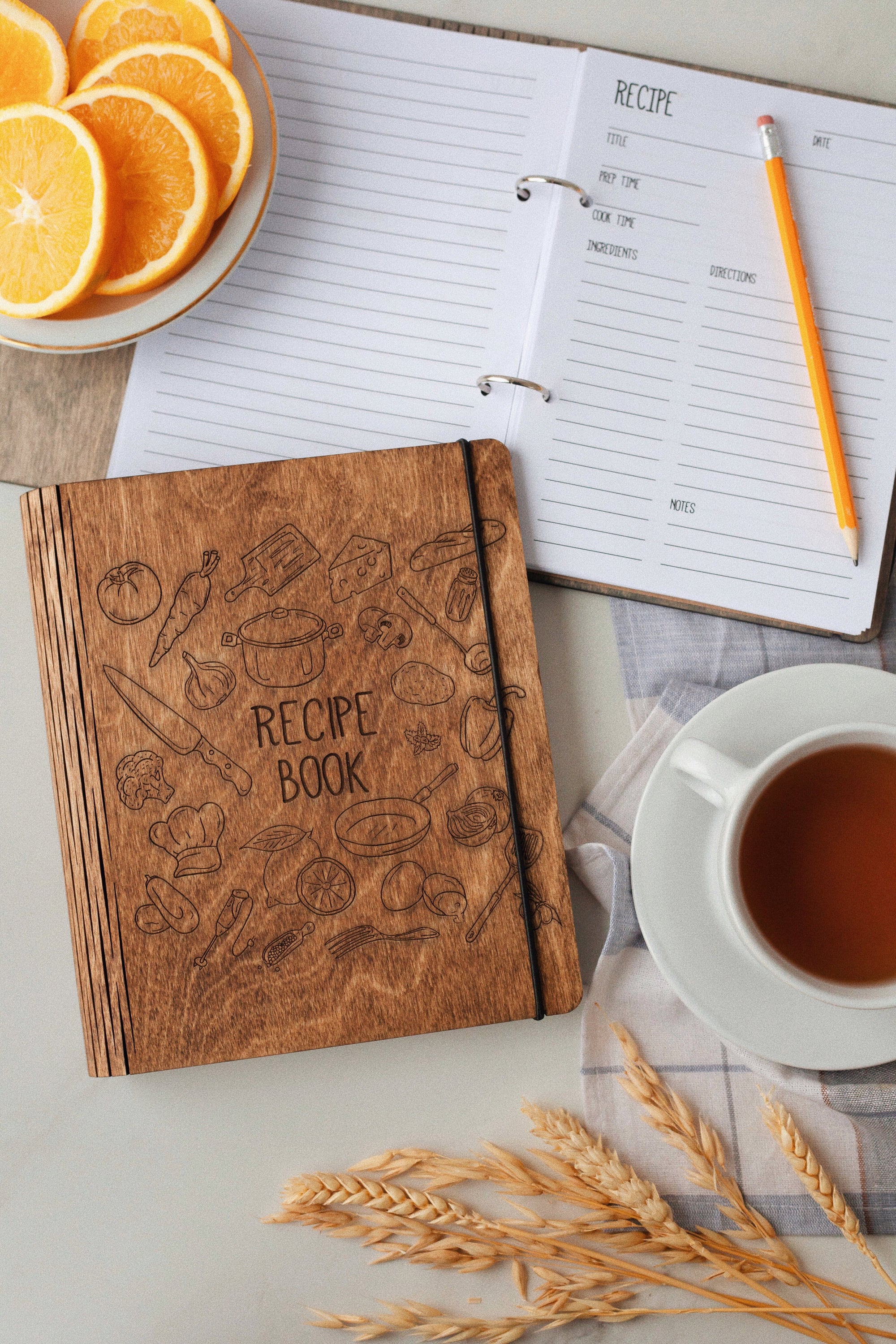 Custom recipe journal Gift for mom recipe book chef | Etsy