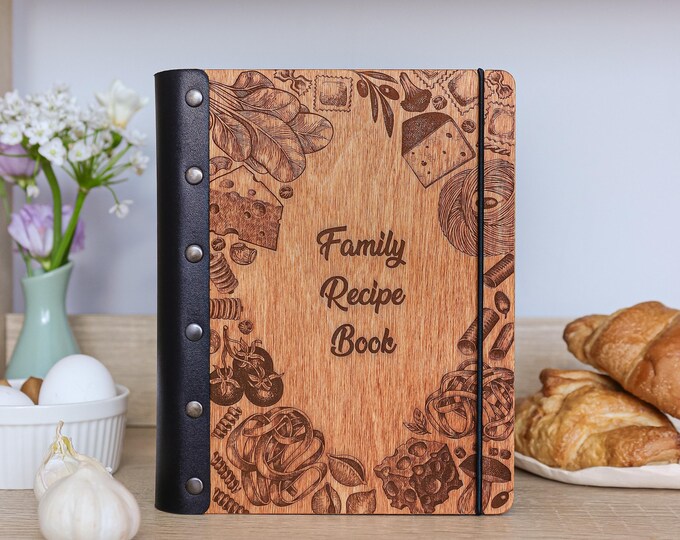 Empty Recipe Book Binder, Write in Recipe Book, Family Recipe Organizer ...