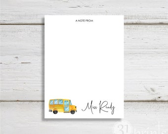 School Bus Note - Etsy