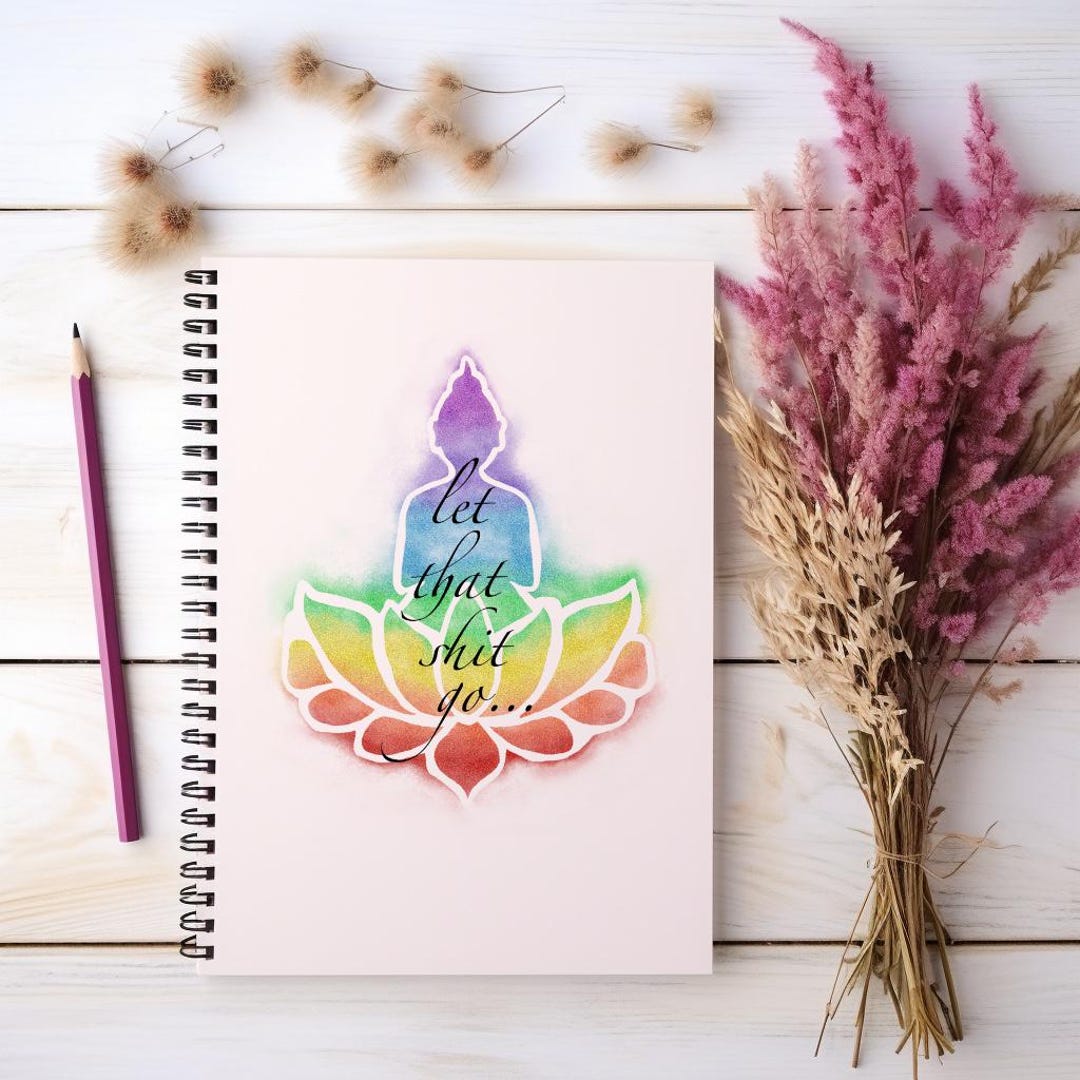 Spiral Notebook Let It Go Chakra Design - Etsy