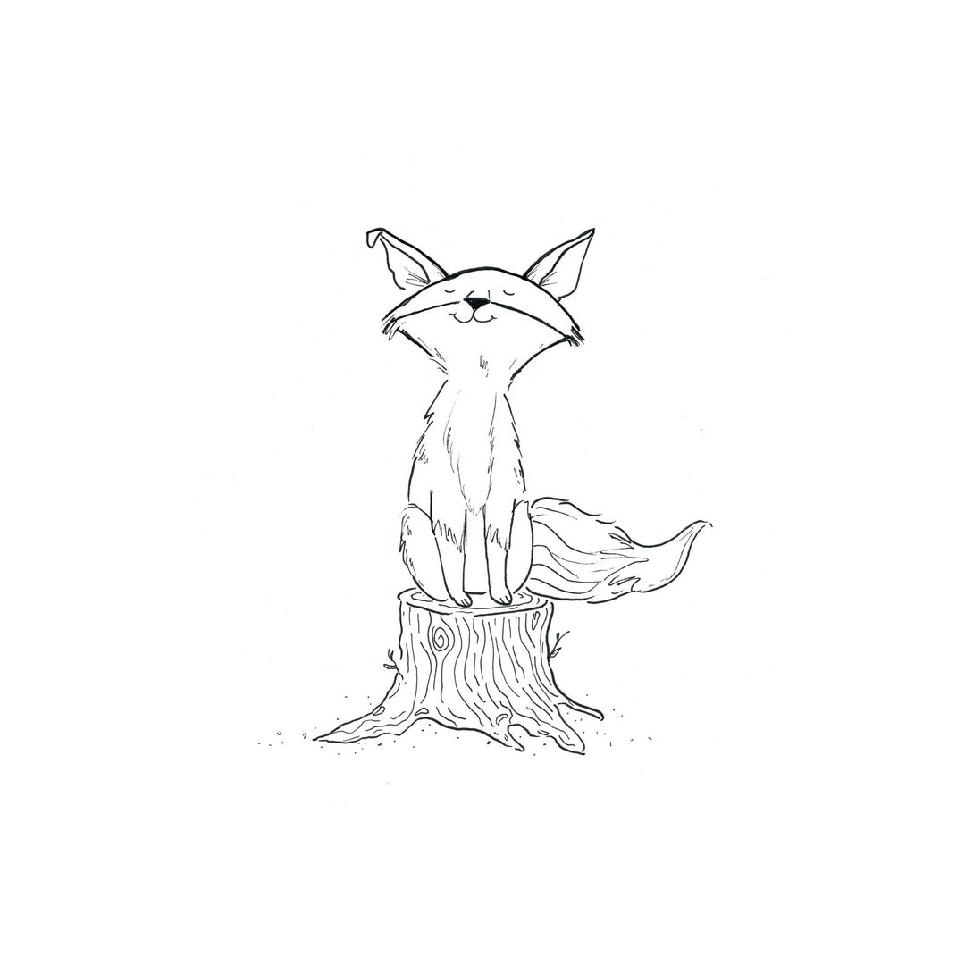 Carol the Fox - Illustration - Art Print - Etsy