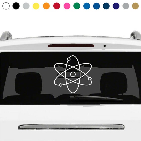 Paper Paper & Party Supplies Atomic Symbol Atom Decal Sticker Sign Nerd ...