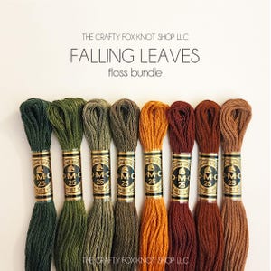 Fall and Halloween DMC Floss Bundle | Floss Color Palette | DMC ...
