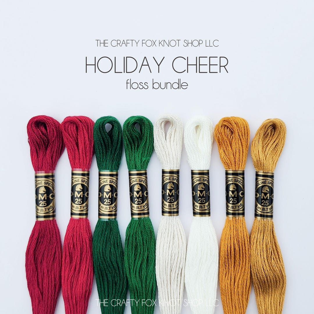 Holiday Cheer Christmas DMC Floss Bundle | Floss Color Palette | DMC ...