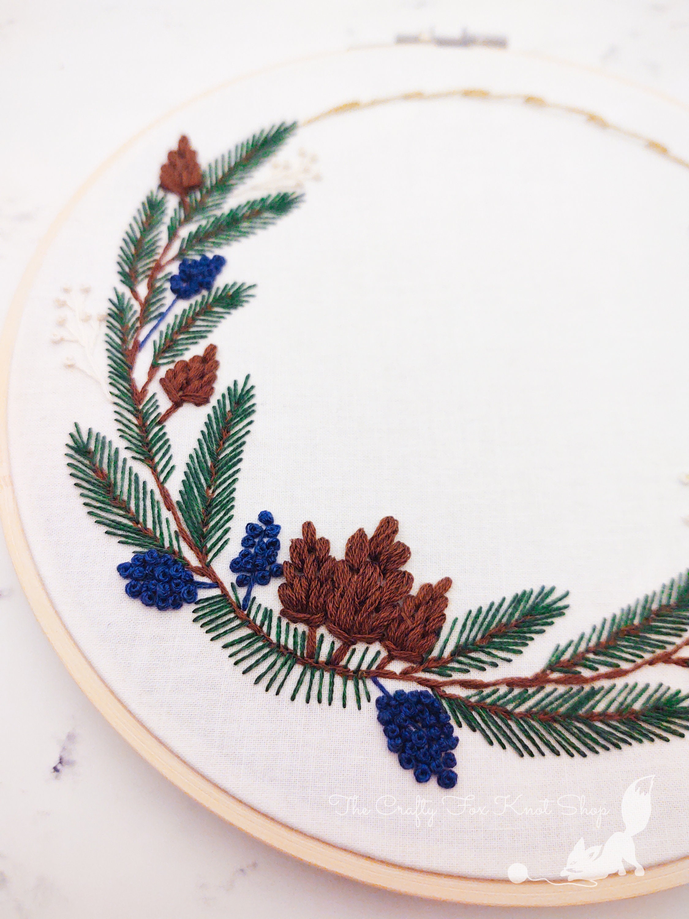 Personalized Wedding Winter Hand Embroidery Pattern | Beginner ...