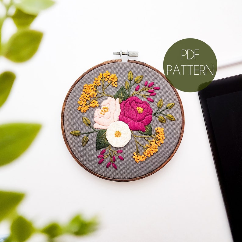 Hand Embroidery Pattern Pdf Beginner Embroidery Pattern - Etsy