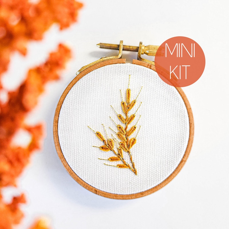 Wheat Embroidery - Etsy