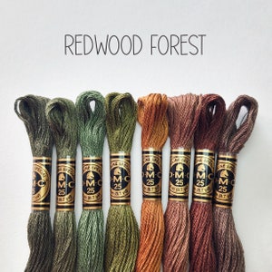 DMC Floss Bundle | Floss Color Palette | DMC Embroidery Thread ...