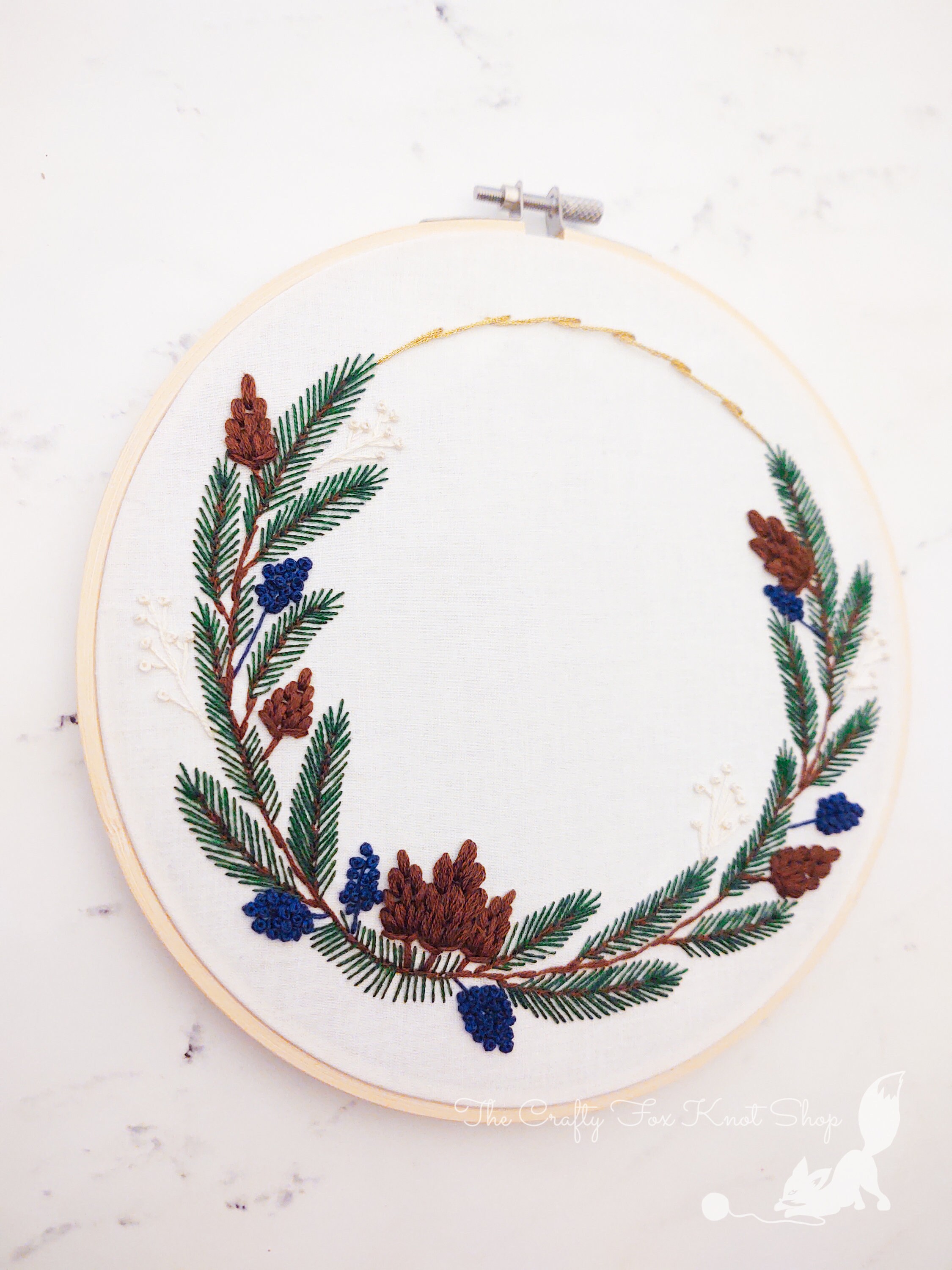 Personalized Wedding Winter Hand Embroidery Pattern | Beginner ...