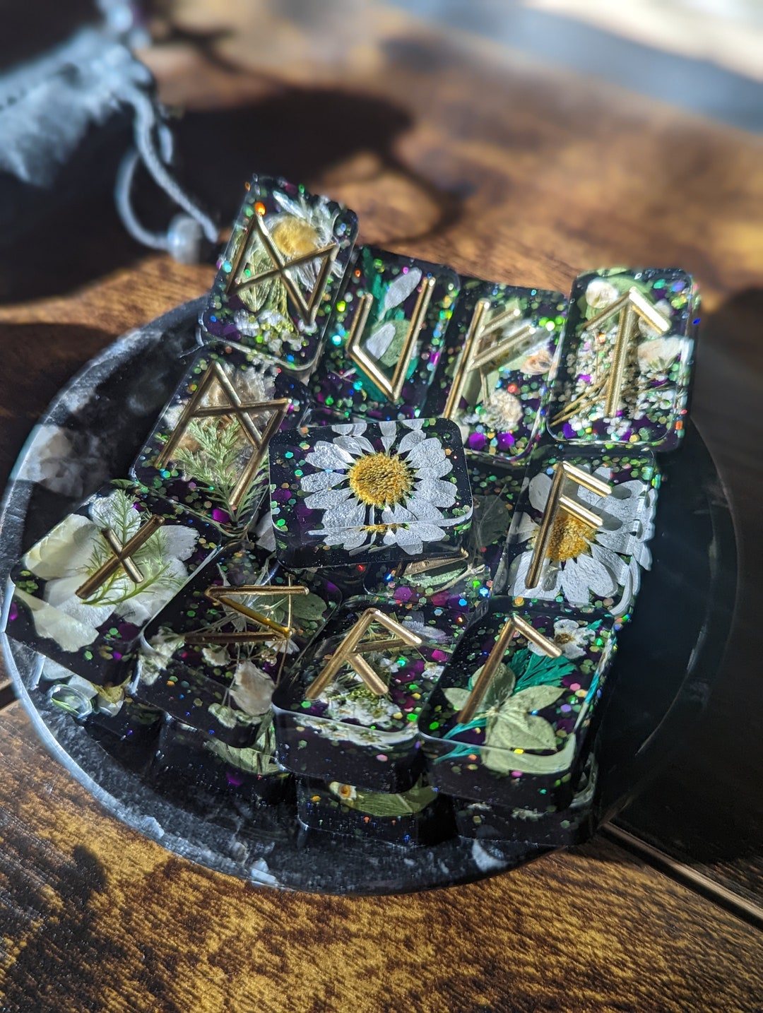 Floral Runes - White Flowers - Etsy