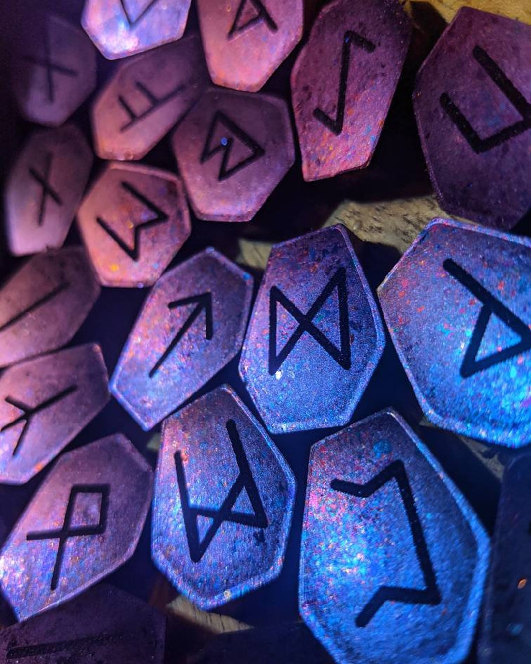 Holographic Coffin Runes made to Order See Details. - Etsy