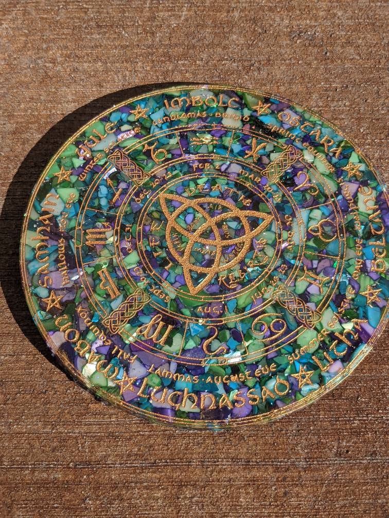 Wheel of the Year Altar Plate | Etsy