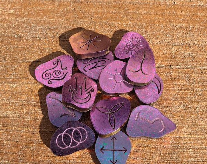 Witches Runes Set of 13 (made to Order) Read Details. - Etsy