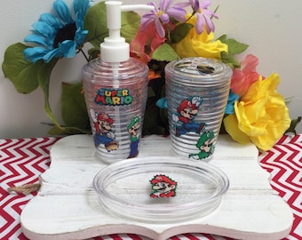 Mario Soap Dispenser - Etsy