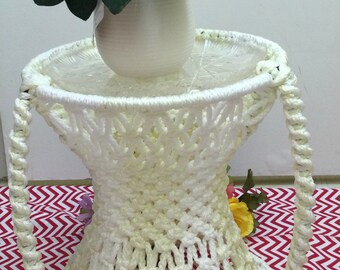 Macrame End Table | Etsy