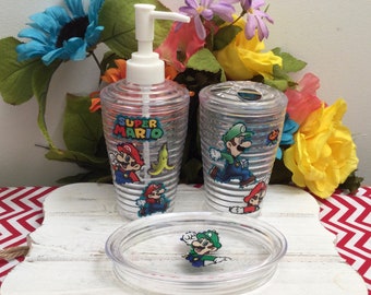 Mario Soap Dispenser - Etsy