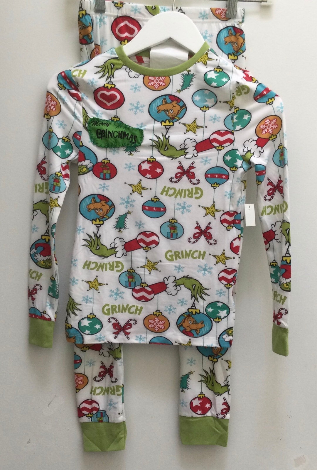 Grinch Pajamas/kids Grinch Pajamas/kids Christmas - Etsy