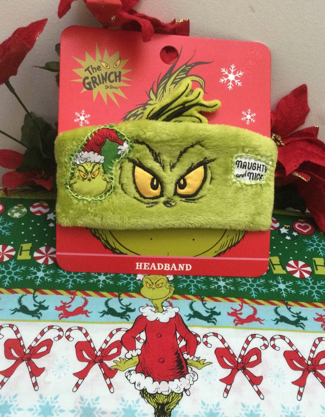 Grinch Headband/grinch Hair Accessories/headband/grinch Head - Etsy