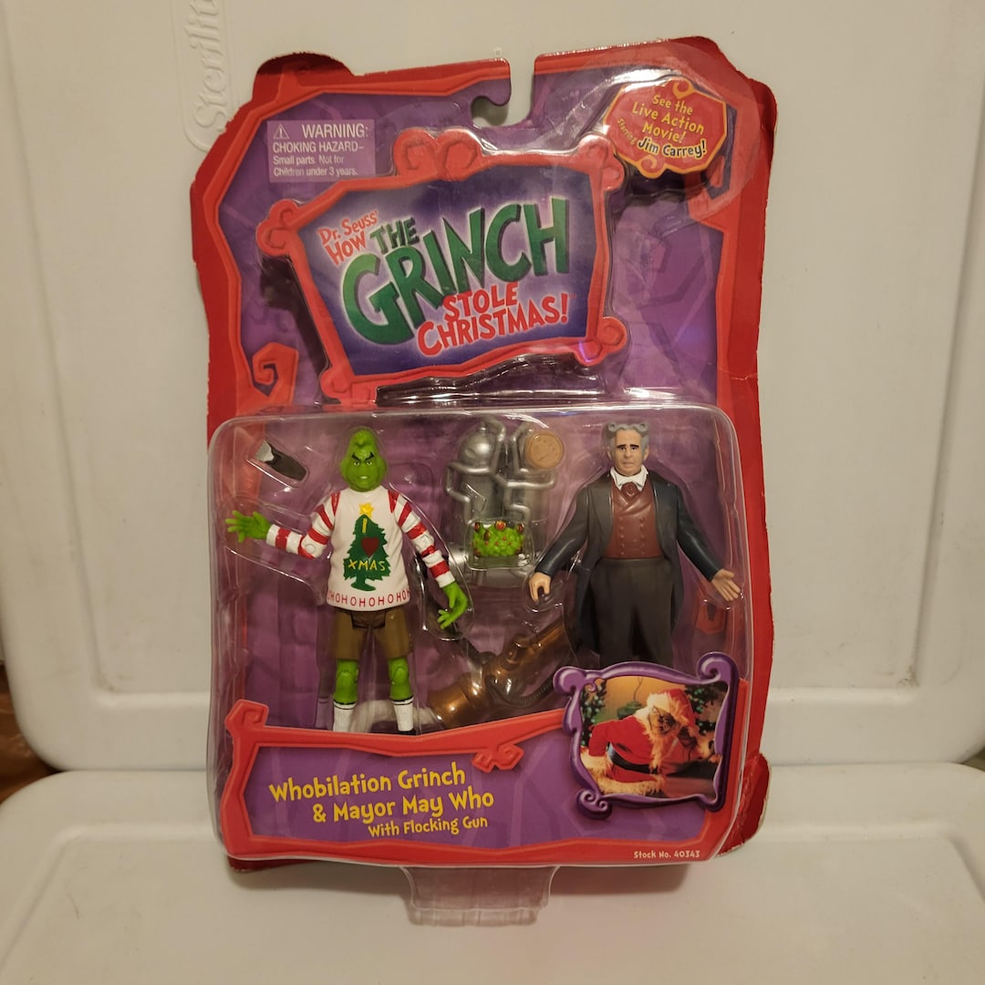 Rare 2000 Jim Carrey Grinch & Mayor Action Figures Set - Etsy