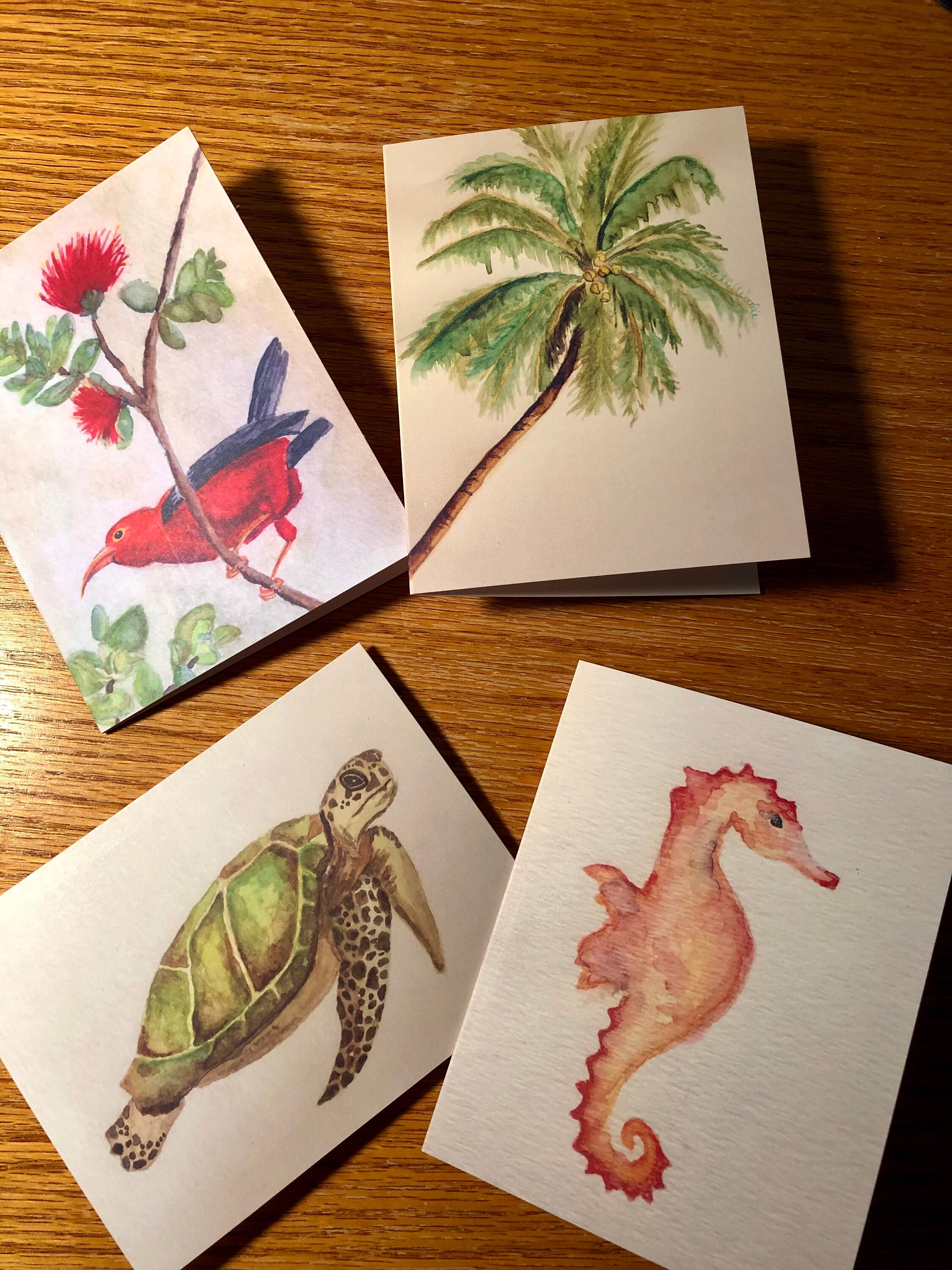 4-pack Hawaiian Collection Notecards - Etsy