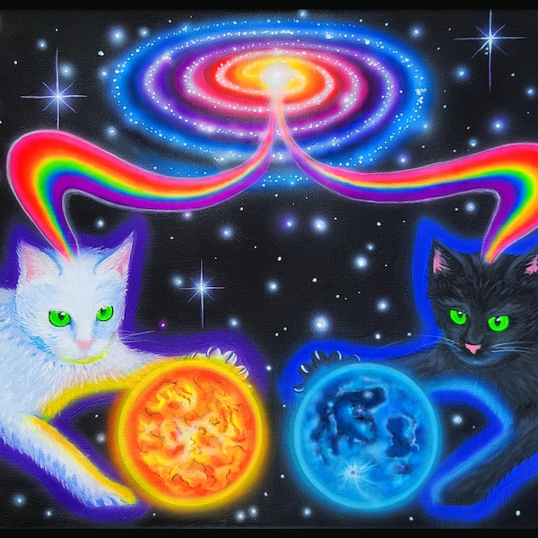 Trippy Cat - Etsy