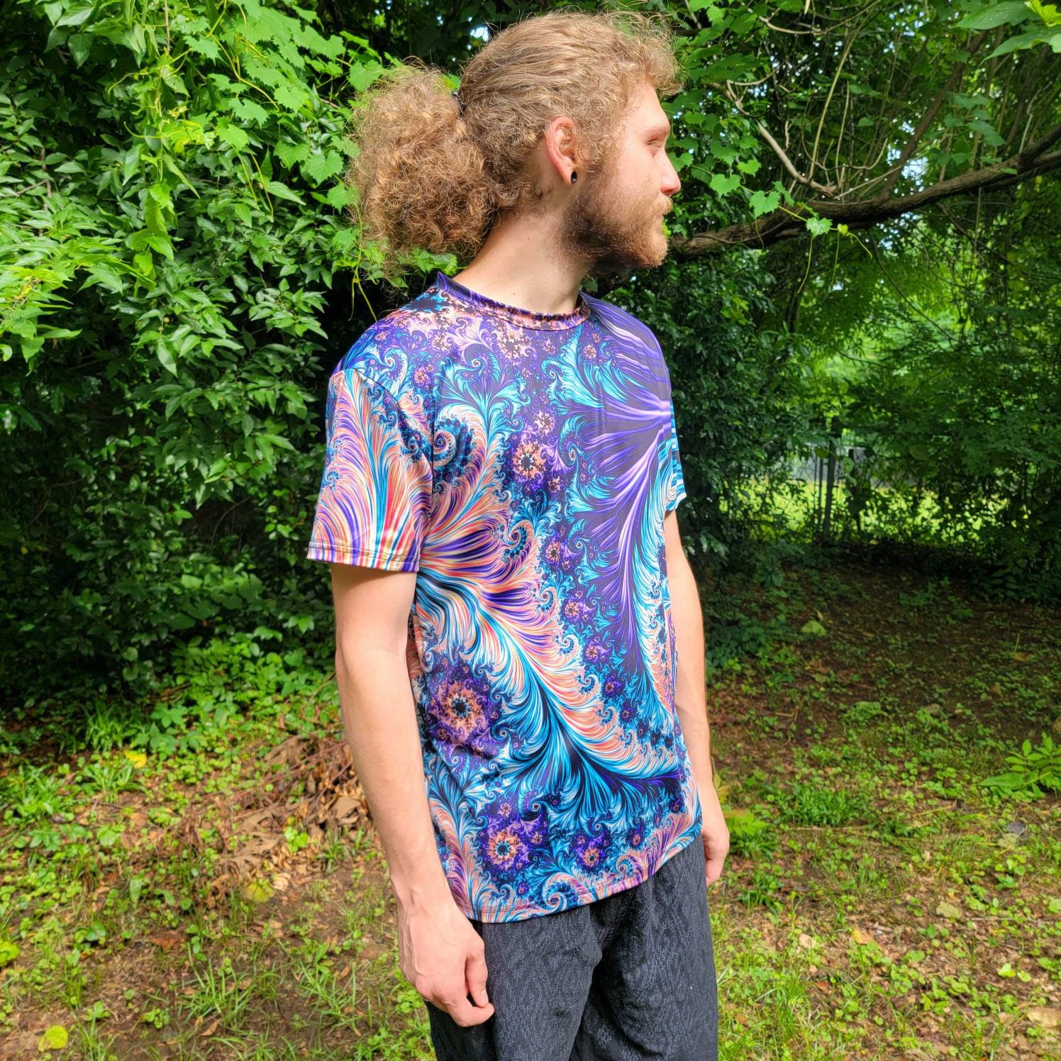 Trippy Shirt Festival Men's Unisex T-shirt Fractal | Etsy