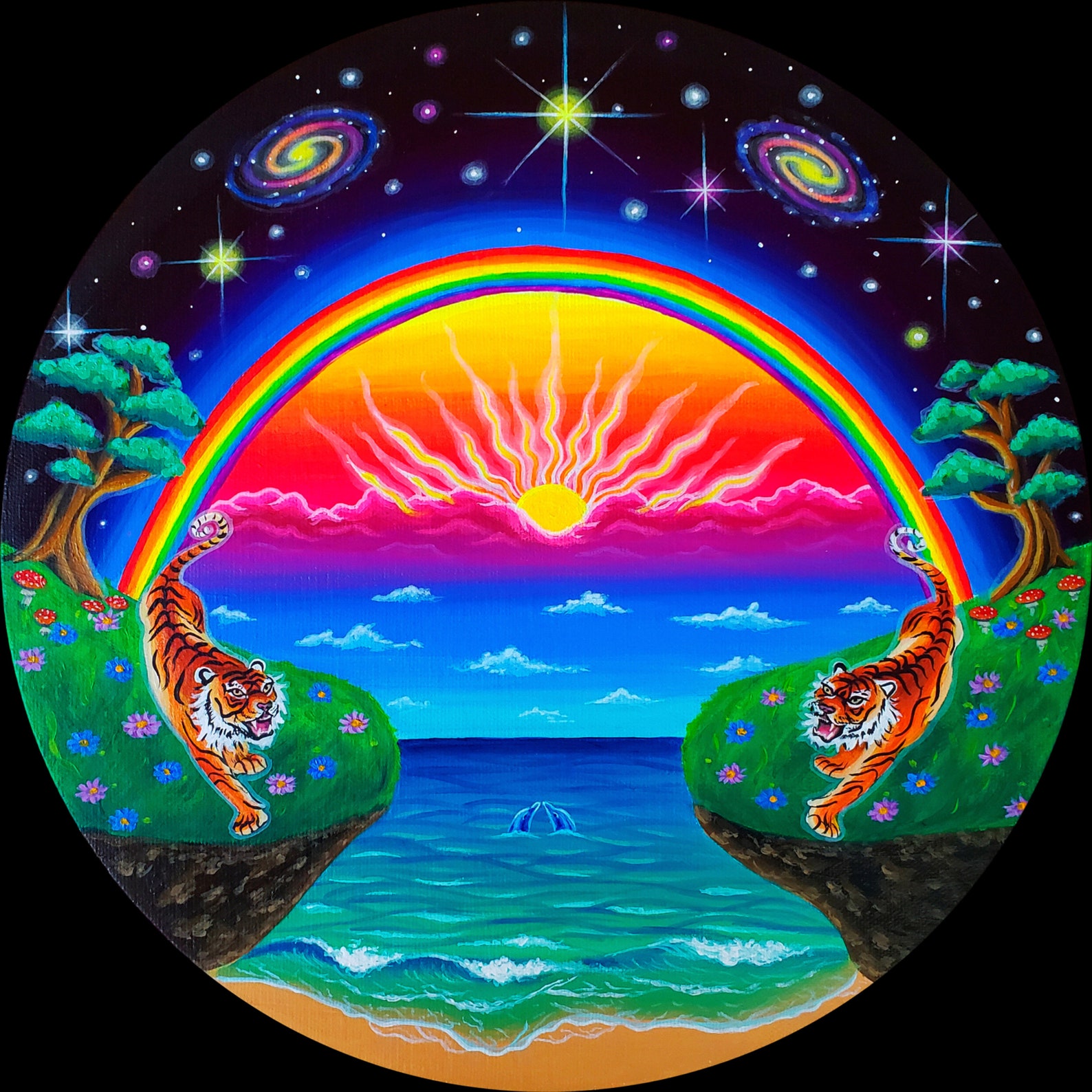 Prints of Spiritual Rainbow Psychedelic Trippy Visionary - Etsy UK